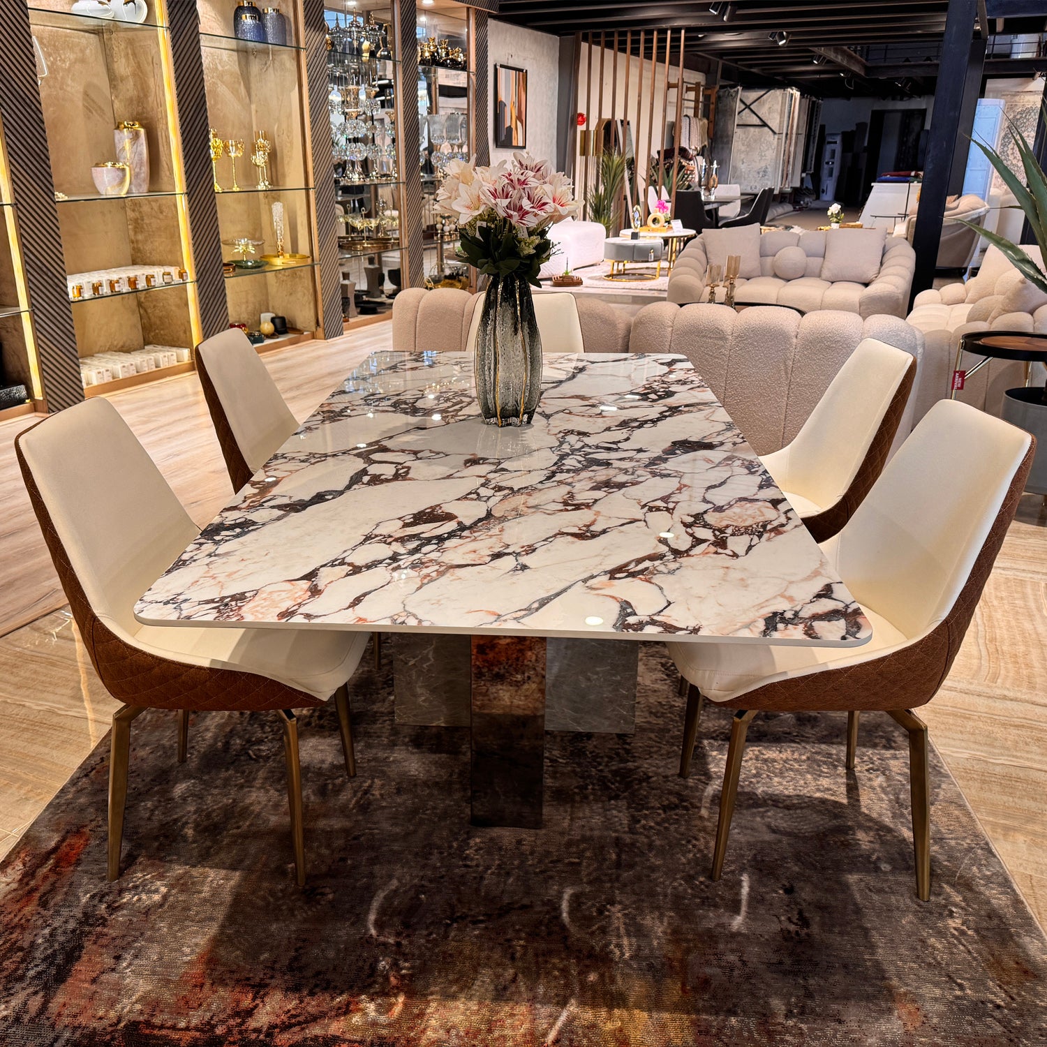 Nova Dining Table 6830 (Dining Table + 6 chairs) – V Surfaces