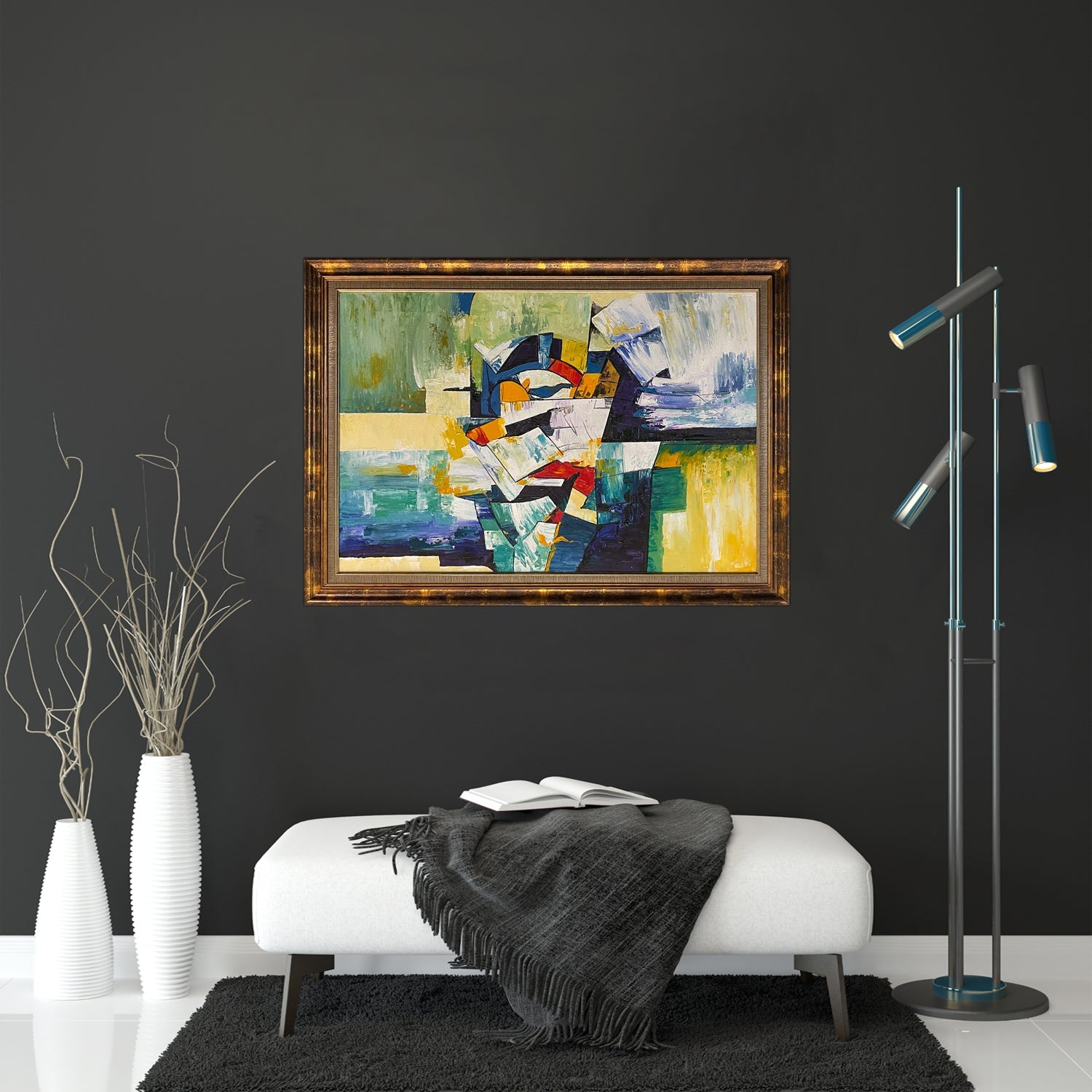 Hand Painted Textured, Acrylic Painting – V Surfaces